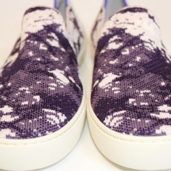 Rothy's | Shoes | Rothys Purple Splash Textile The Origianl Slip On ...